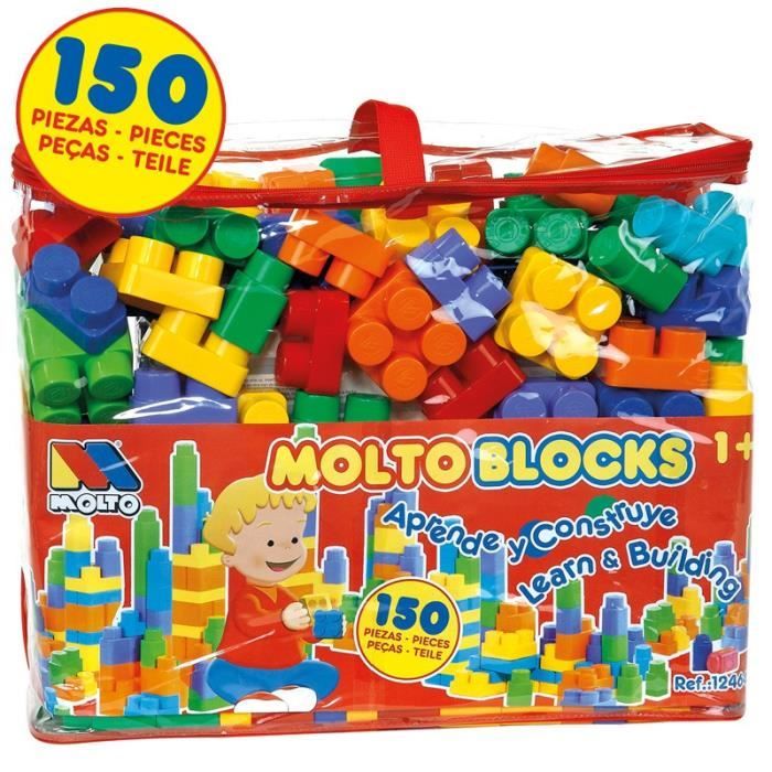 Jeu de construction - MOLTO - Blocs Sachet 150 pcs. - Plastique ...