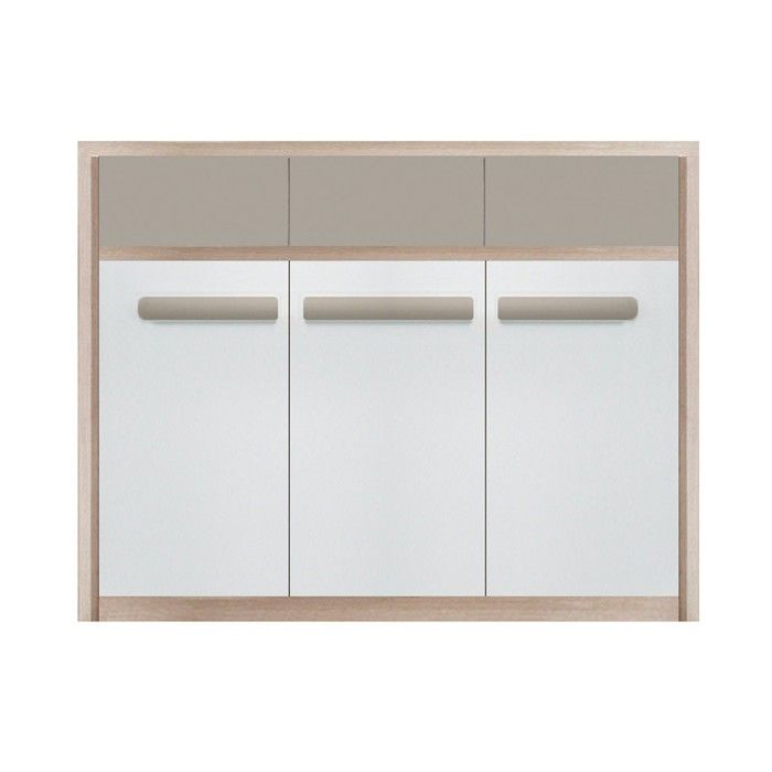 ROMA Buffet commode 3 tiroirs coulissants 3 portes battantes 135x104 cm ...