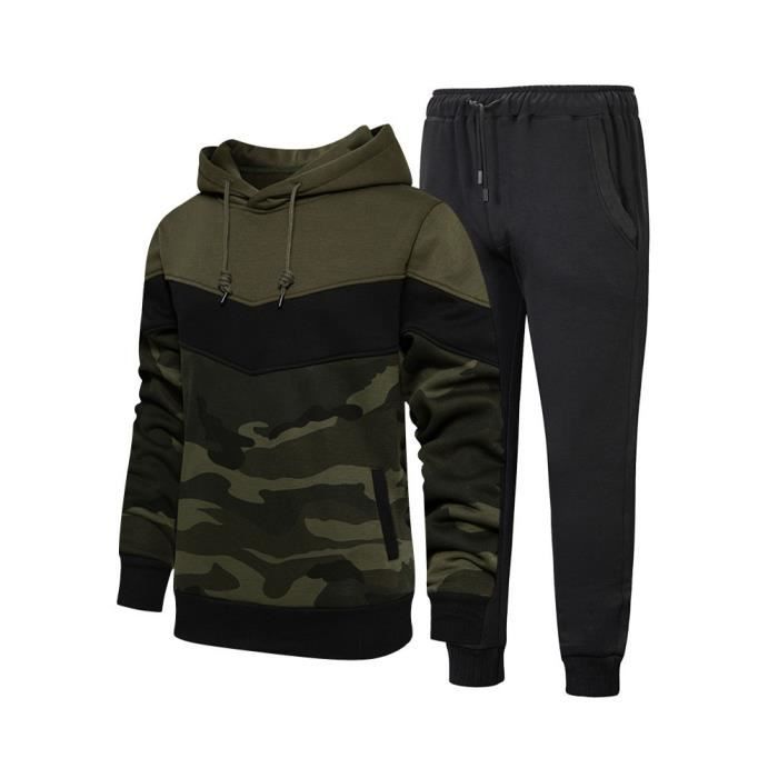 Ensemble de survêtement pour Hommes Contraste Survêtement Jogger 2 ...