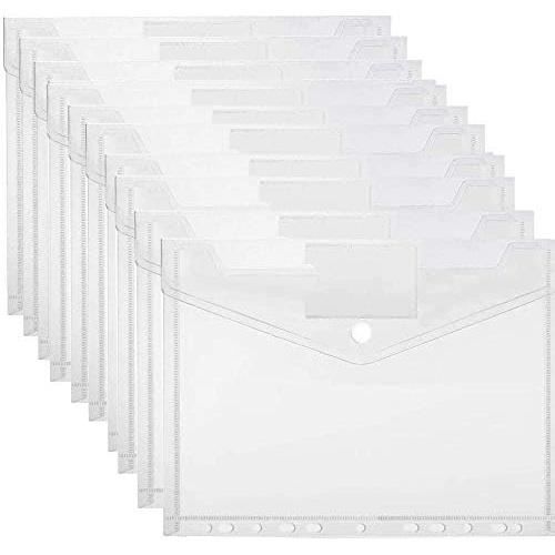 Pochette Plastique Transparente A4,Pochette Plastique Classeur,Pochette ...