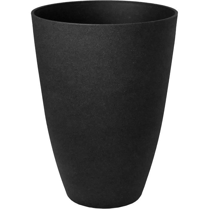 Gartenpirat Cache-Pot Grand Ø 40 cm Hauteur 55 cm Effet Pierre Gris ...