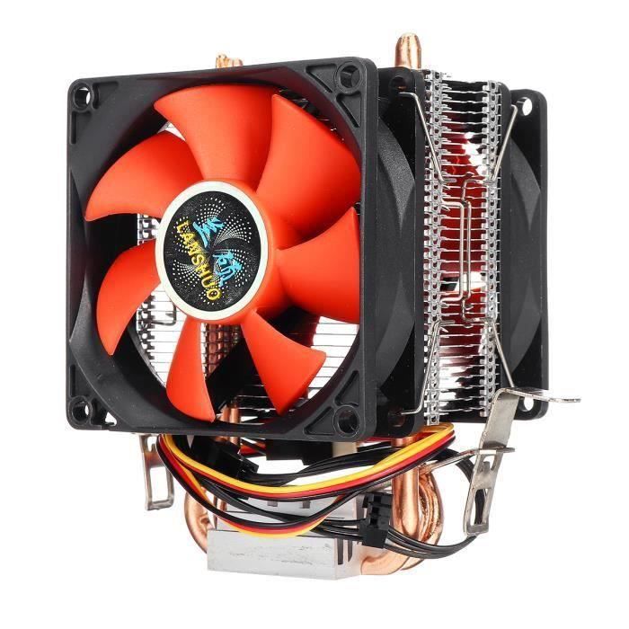 Ventilateur Radiateur 80mm Mini CPU Cooler 2 Heatpipe Pr LGA 775-1155 ...