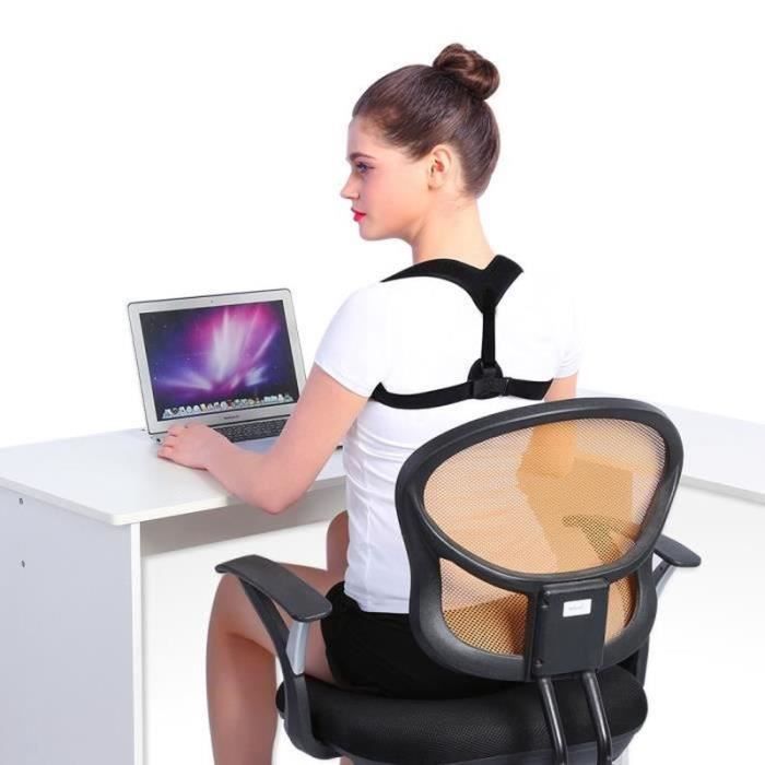 Correcteur de Posture Ceinture Maintien de Dos Réglable et Confortable ...