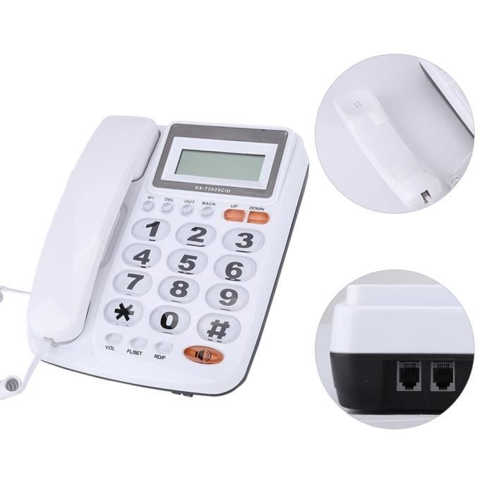Fdit Téléphones filaires pour la maison Téléphone fixe filaire de ...