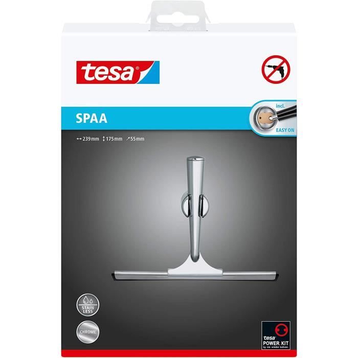 Tesa Spaa raclette de Douche, métal chromé, Plastic Bracket, adhésif ...