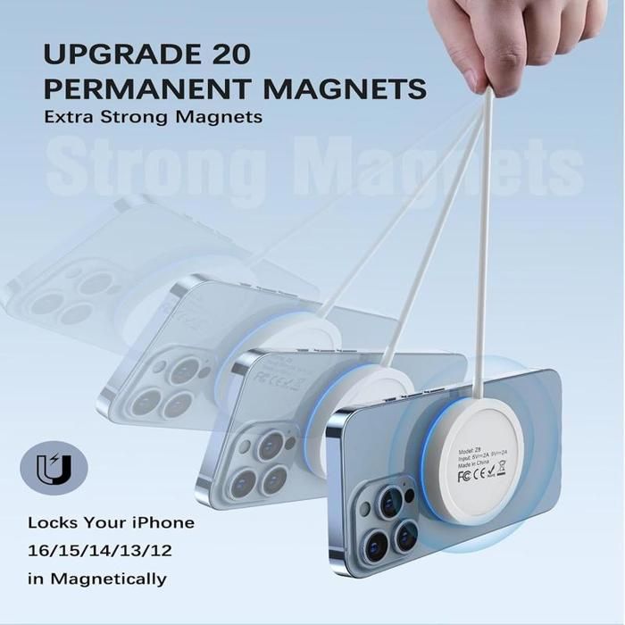 Chargeur magnétique sans fil rapide Apple MagSafe pour iPhone, tapis de ...