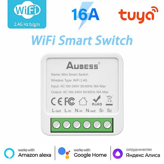 16A EWeLink Wifi Mini Smart Switch 2 de Commande à deux voies De ...