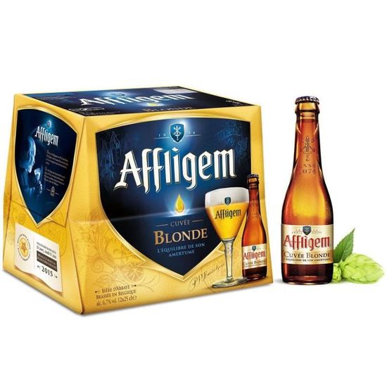 Affligem - Bière Blonde - Pack de 12 x 25 cl - La cave Cdiscount