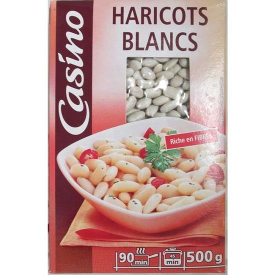 Haricots blancs - 500g - Cdiscount Au quotidien