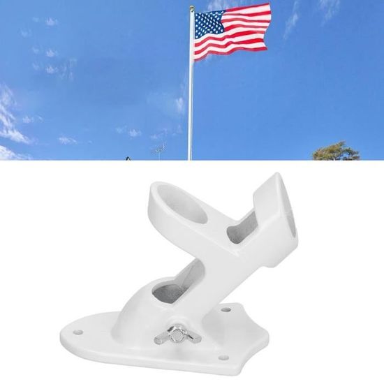 Support mural et au sol pour mt de drapeau - CIKONIELF - fixation ...