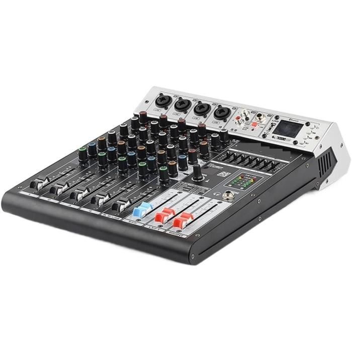 KAIALE Table de mixage DJ Série 48V Effet de répétition USB Fonction BT ...