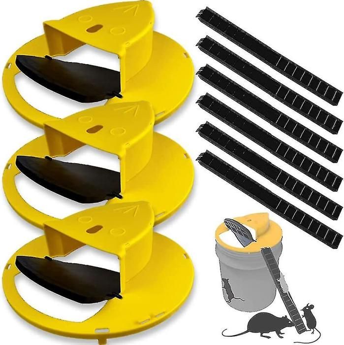 3 Packs New Bucket Lid Mouse Trap Rat Trap Bucket Lid Mouse Rat Trap ...