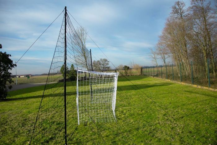 But de foot 3.7 x1.8m (avec filet de protection 6.5x3m intégré ...