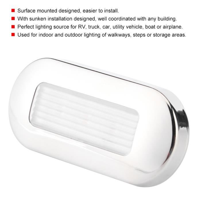 Akozon Lampe de Courtoisie LED 12V DC étanche IP67 pour Bateau, Camping ...