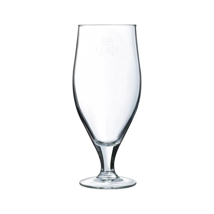 Verre à pied Cervoise Arcoroc - 6 verres - 32cl - Transparent ...