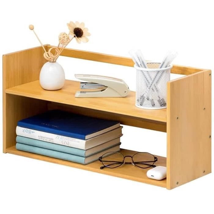 Bibliothèque Bookshelf Bamboo Story Rack Bureau Petite bibliothèque ...