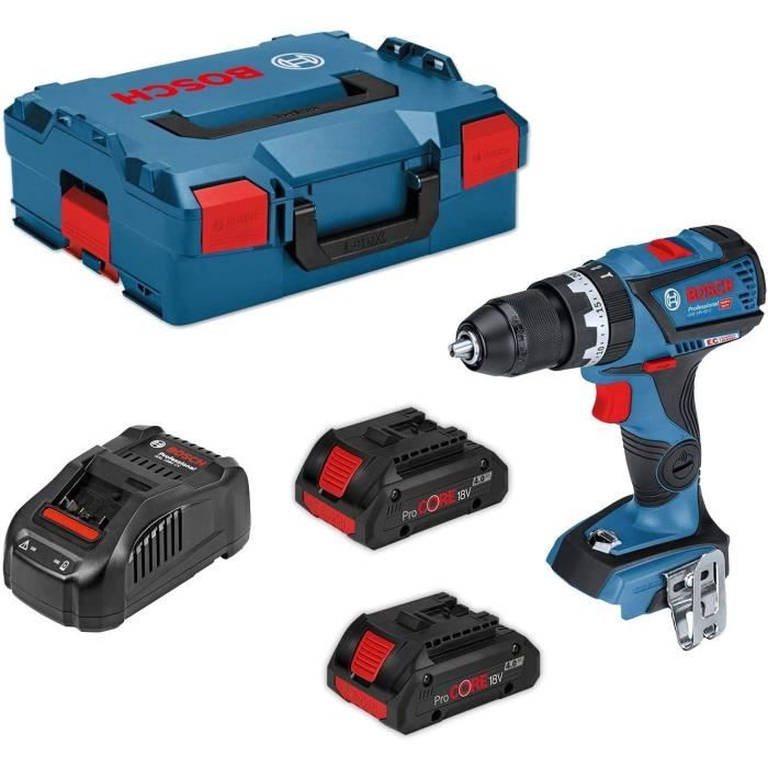 BOSCH GSB 18V-60C (2 x 4,0 Ah ProCore + GAL1880CV + L-Boxx 136)[280] - Cdiscount Bricolage