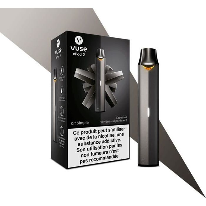 CIGARETTE ELECTRONIQUE KIT VUSE EPOD NOIR GRAPHITE - Cdiscount Au quotidien