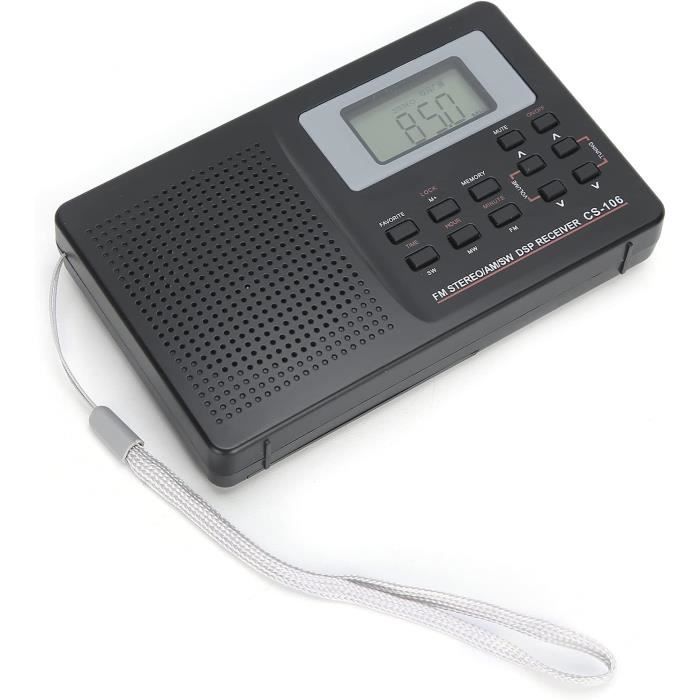 Radio Portative À Bande Complète 2V - Noir - Cdiscount TV Son Photo