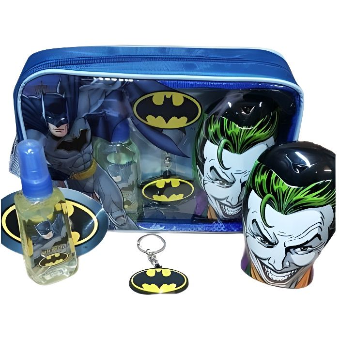 Coffret parfum enfant - Batman - Eau de toilette 90ml - Bain moussant ...