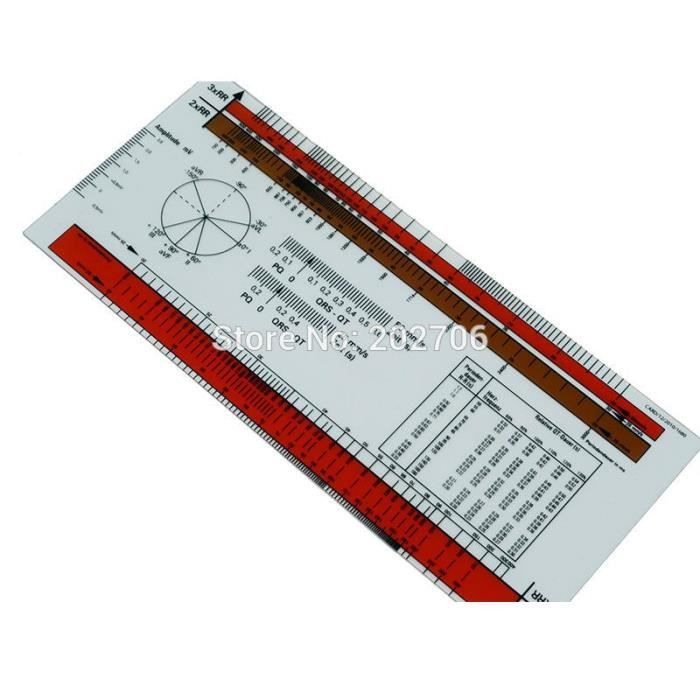 ECG ruler type2 - Règle ECG goniomètre, 1 pièce, règle médicale ECG ...
