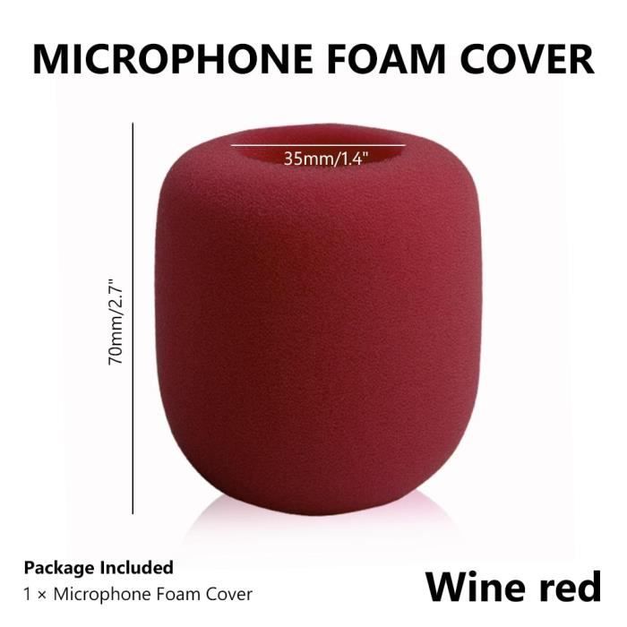 Vin rouge Mousse pour Microphone karaoké, couverture en mousse pour ...