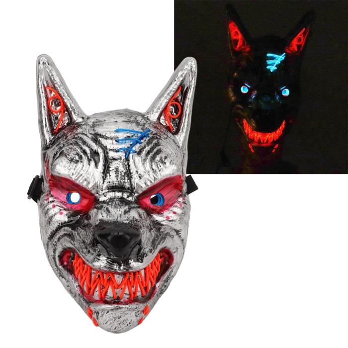 De Loup D'Halloween À Led De Tête De Loup D'Halloween Anime Demon Led ...