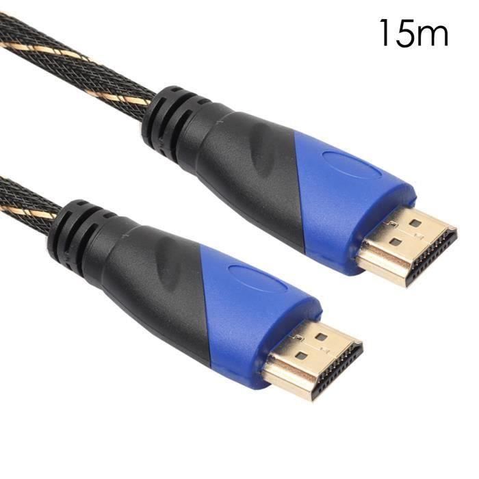 Star-Câble vidéo HDMI mâle à mâle de 15 m-Résolution HD 720P et 1080P ...