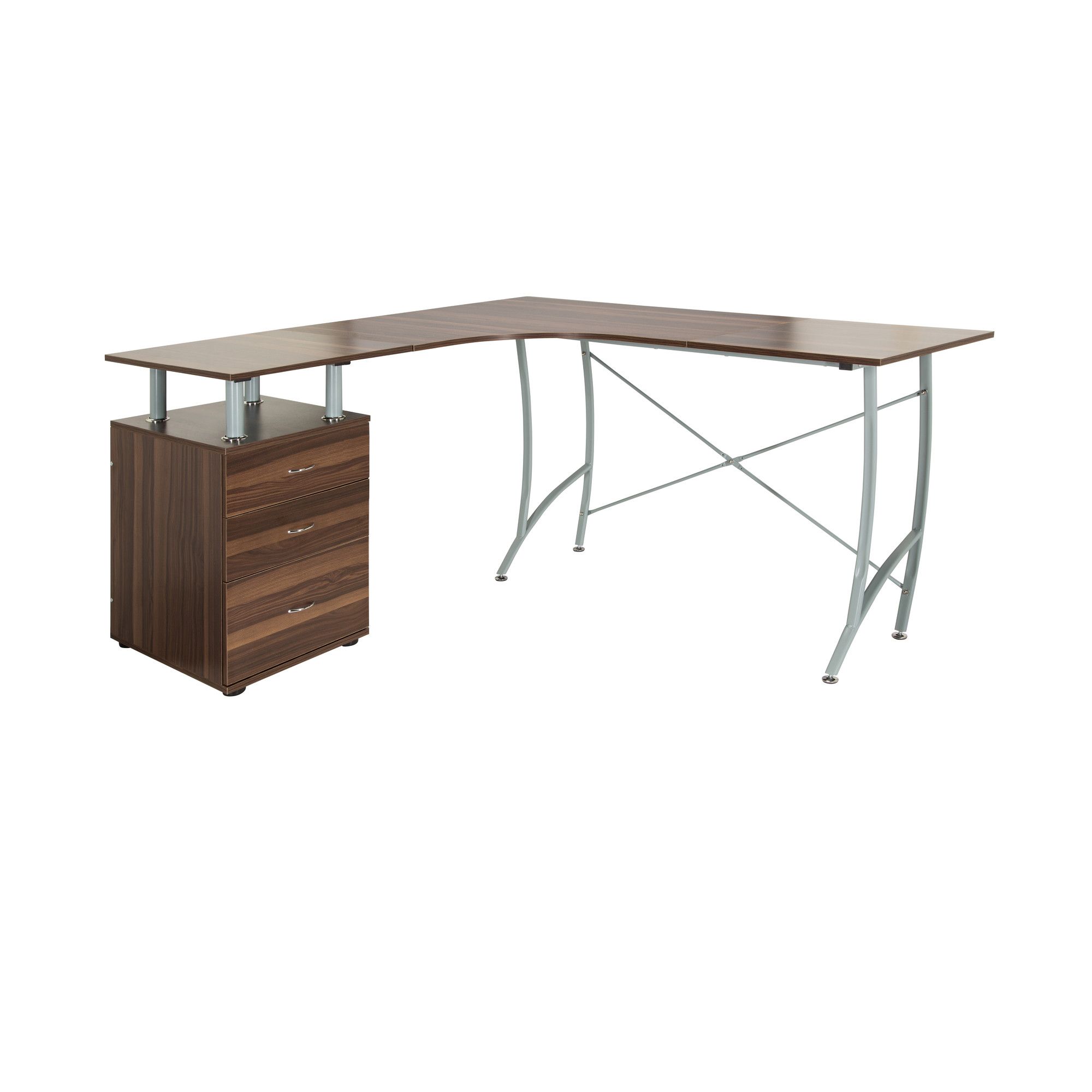 Bureau d'angle / Bureau / Table d'ordinateur CASTOR I 152 x 144 cm avec ...