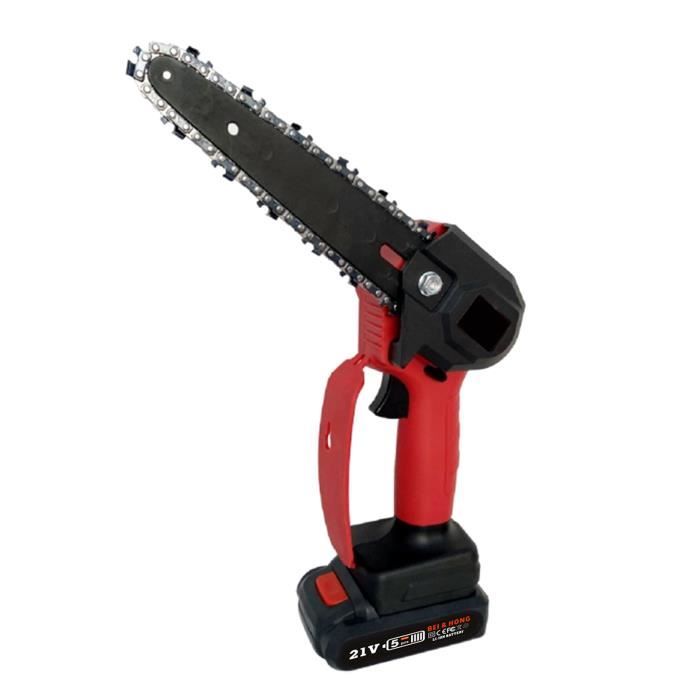 Mini tronçonneuse électrique sans fil à une main coupe-bois portables ...