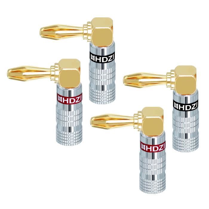 Fiches banane Type Y,connecteur Audio,pour haut-parleur,fil,double vis ...