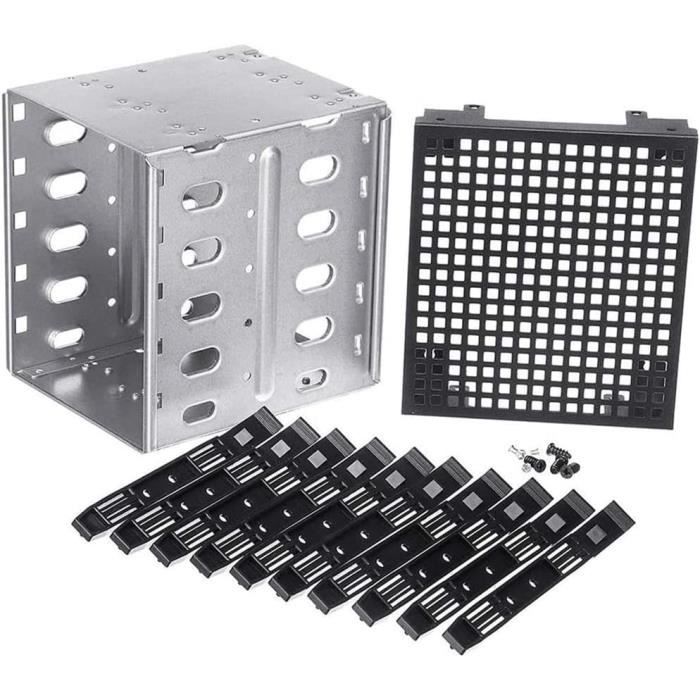 5,25 Pouces À 5 X 3,5 Pouces Sata Hdd Cage Rack Disque Dur Boîtier De ...