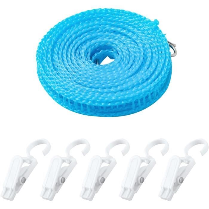 Corde à Linge Coupe-Vent Corde à Linge Portable Corde à Linge Camping ...