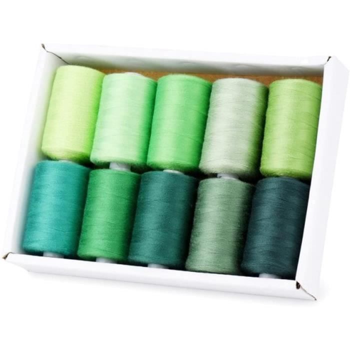 Fil À Coudre Filetage De Couture 120 Couleurs Set 40S - 2 Avec Boîtier ...