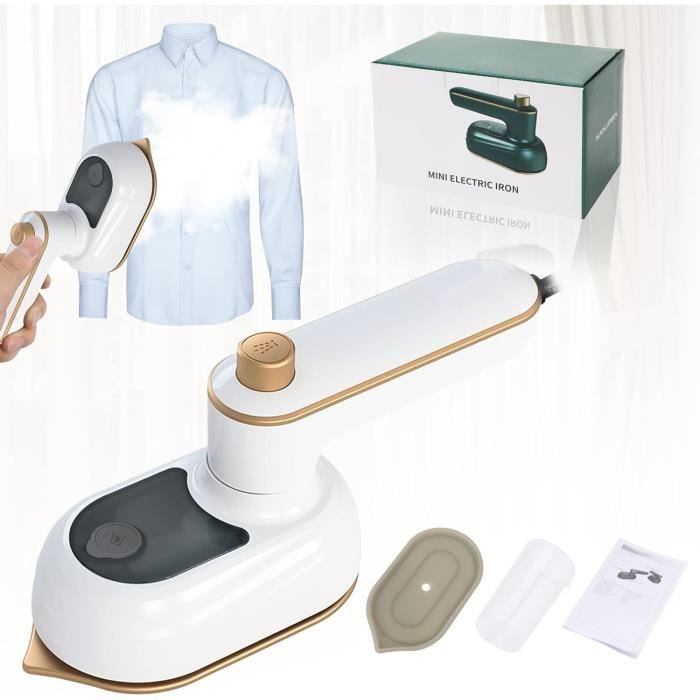 Mini Fer À Vapeur, Cuiseur Vapeur Portable, Fer À Repasser, (Chauffage Rapide 30S, Réservoir D ...