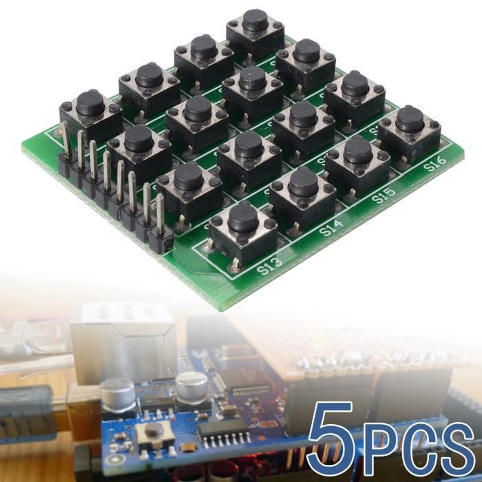 XCSOURCE® 5X Module 4x4 Matrice Clavier Commutateur 16 bouton Keypad ...