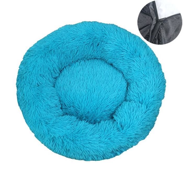 PANIER CHIEN,Blue-50CM--Grand canapé rond avec fermeture éclair ...