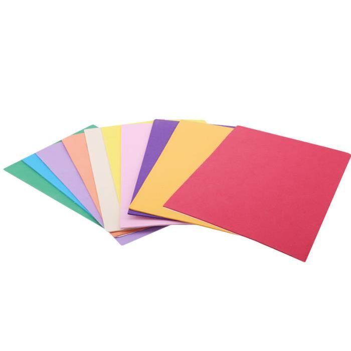 PAPIER CADEAU,colorful--Papier éponge Eva coloré en caoutchouc, 10 ...