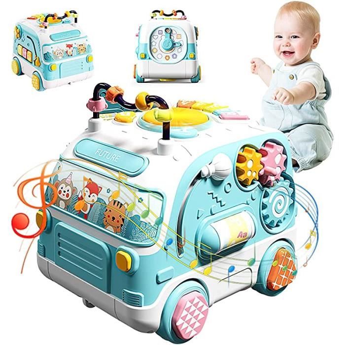 Jouet Musical Bébé Bus - ZGEER - Jeux Montessori Bebe - Lumière et ...