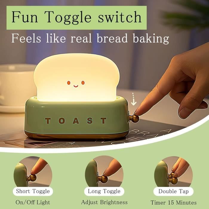 Veilleuse Led Enfant - CHICHENG - Lampe Toast Usb Rechargeable ...