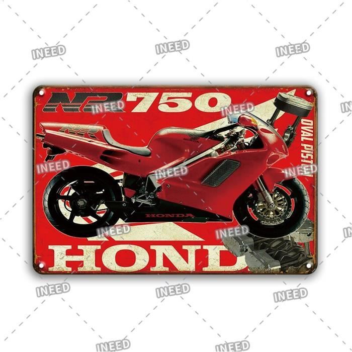 Affiche de moto en métal Vintage,signe en étain,grotte pour homme ...