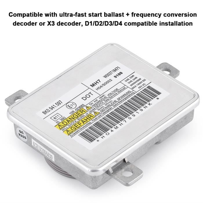 Ballast - AKOZON - M1-W003T18471 - Compatible D1/D2/D3/D4 - Allumage ...