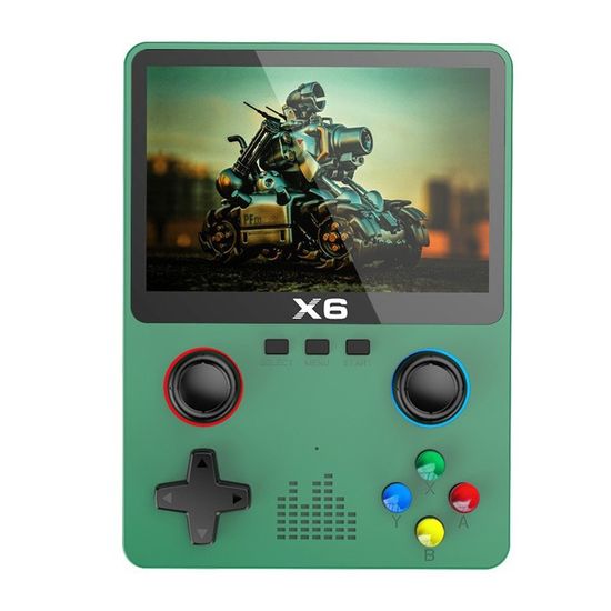 X6 Hd portable Psp double console de jeu anglais vert 32G, Retro ...