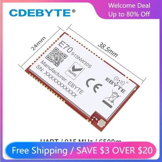 Module SoC IPEX E70-915NW30S MHz 915 mhz. Module émetteur-récepteur ...