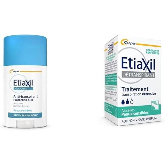 Anti-transpirant - Etiaxil - Stick 40 ml - Protection 48h - Peaux ...