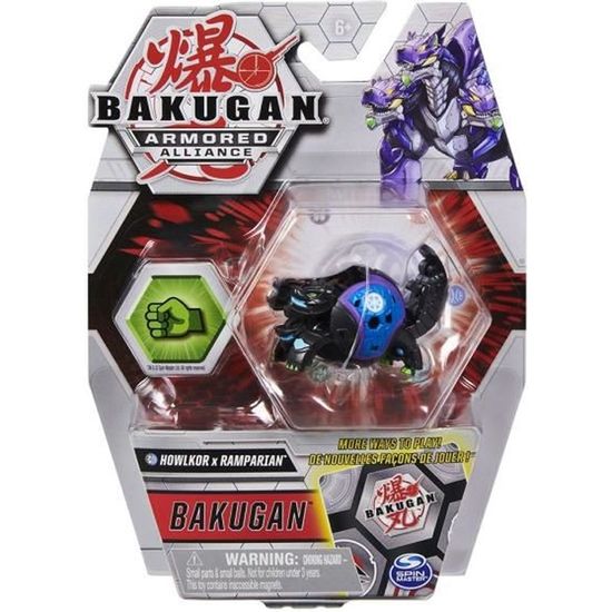 Bakugan Battle Planet - Howlkor x Ramparian + Carte - Boule Noir ...