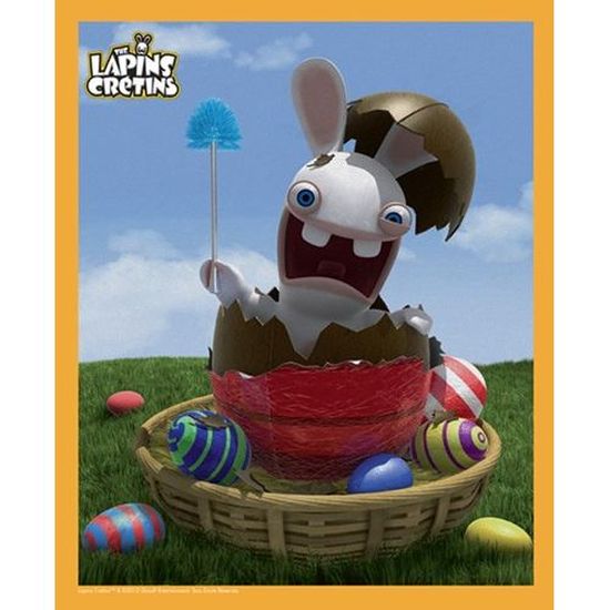 Les Lapins Crétins Le Lapin Crétin de Pâques 60 pc - Cdiscount Jeux ...