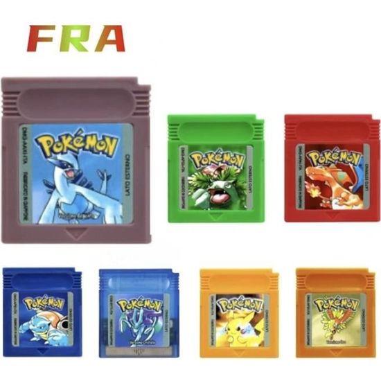 GameBoy Pack Pokémon Français 7 Versions Rouge Jaune Bleu Or Argent ...