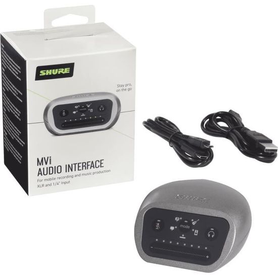 SHURE MVI-DIG - Interface audio numérique pour connecter un microphone ...