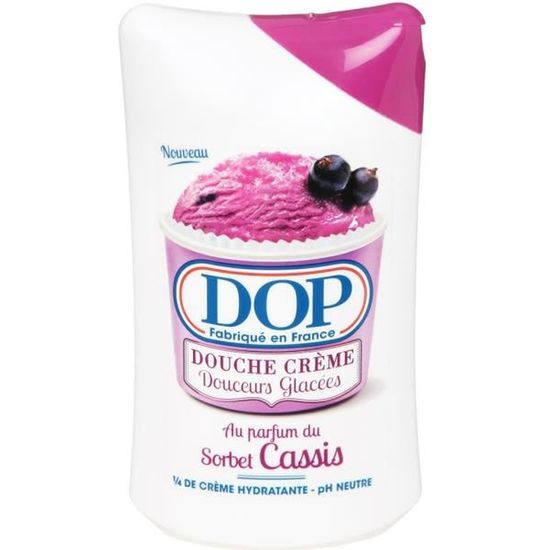 DOP Crème de douche glacée - Au parfum cassis - Mousse très doux sur la peau - 250 ml ...